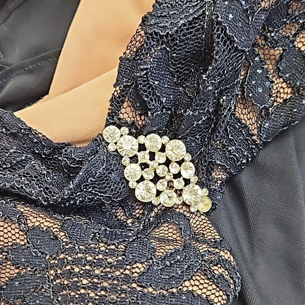 R&M Richards | Dresses | Rm Richards Formal Dress In Navy Blue | Poshmark